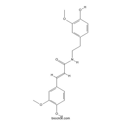 N Trans Feruloyl 3 Methoxytyramine Cas78510 19 7 Phenylpropanoids