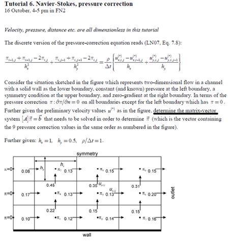 Tutorial 6 Navier Stokes Pressure Correction 16