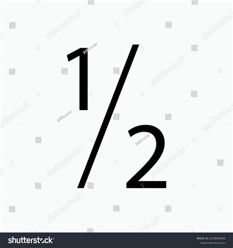 Fraction Icon Format Mathematics Element Symbol Stock Vector Royalty Free 2238058969