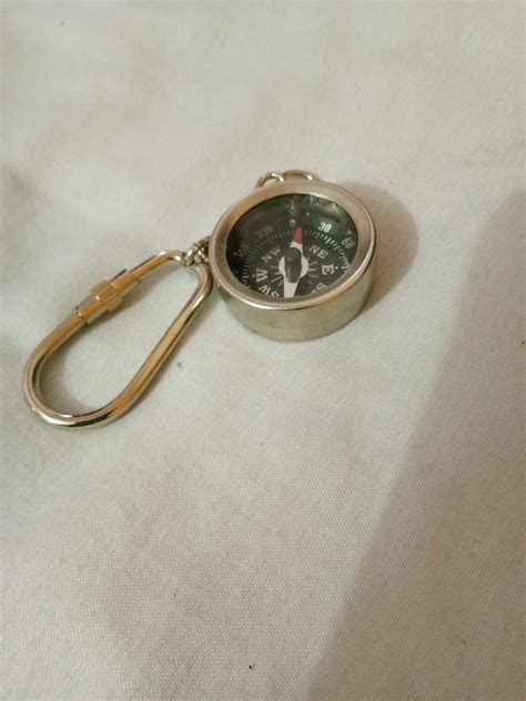 Brass Key Ring Compass Key Chain Compass For Camping And Hiking Etsy Uk