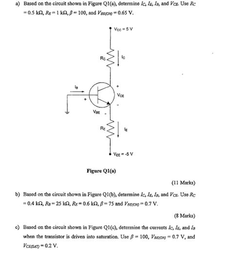 Solved A Based On The Circuit Shown In Figure Q A Chegg Com