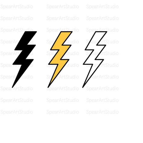 Lightning Bolt Svg Thunder Shock Svg Thunder Cut File Lig Inspire Uplift