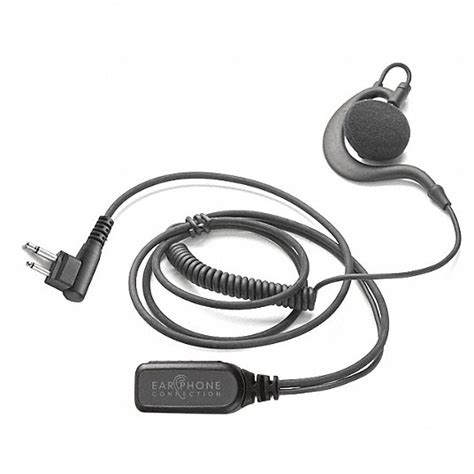 Earphone Connection Fits Motorola Ear Hook Earpiece With Microphone 54hh83 Ep203 Grainger
