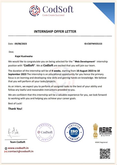 Kajal Kushwaha On Linkedin Codsoft Html Css