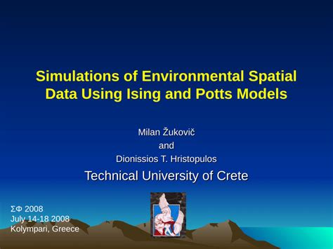 Pdf Simulations Of Environmental Spatial Data Using Ising And Potts Models