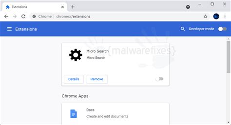 Remove Micro Search Extension From Chrome Malwarefixes