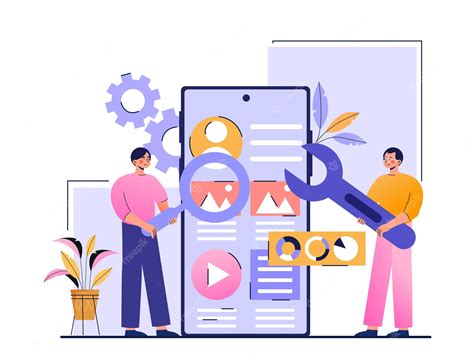 Premium Vector Mobile Application Development