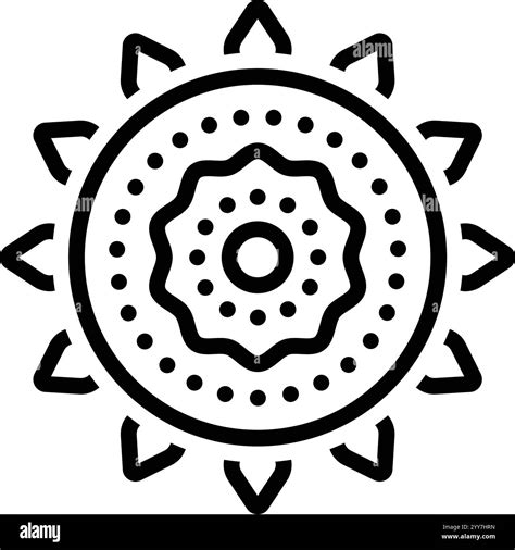 Icon For Rangoli Pattern Stock Vector Image And Art Alamy