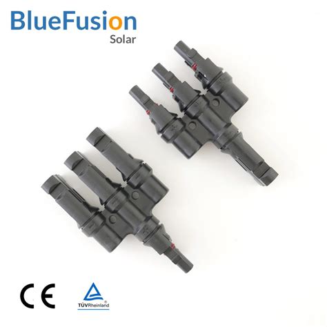Mc4 T Branch Connector Pair 3 To 1 Branch Circuit