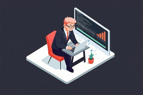 Businessman As Programmer Coding On Laptop Software Development Concept