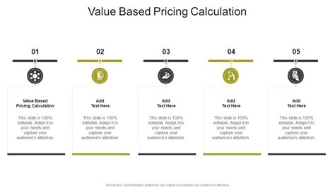 Value Based Pricing Calculation In Powerpoint And Google Slides Cpb PPT