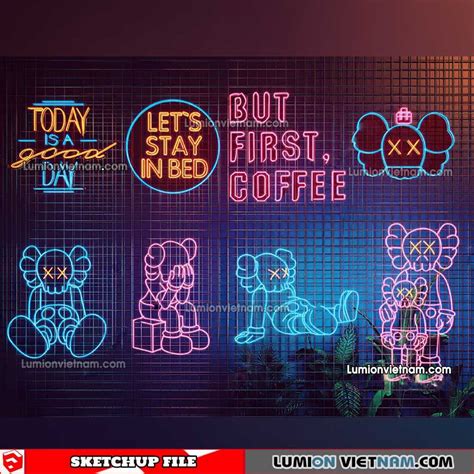 230419 Neon Light Sketchup Models