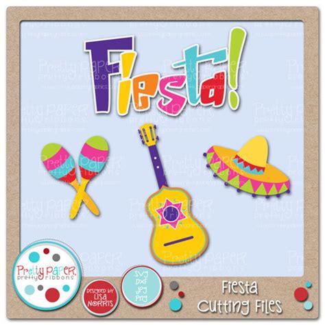 Fiesta Cutting Files And Clip Art Instant Download Etsy
