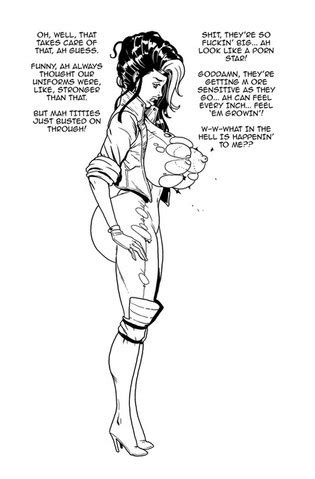 Rogue Vs The Bimbo Toxin Luscious Hentai Manga Porn