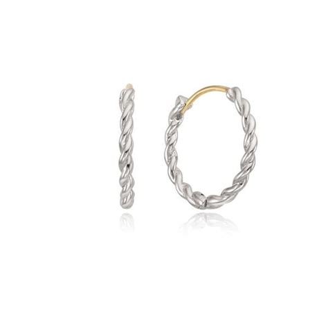 14k 골드 포스트 트위스트 링 귀걸이 Oteg21122nww Ost