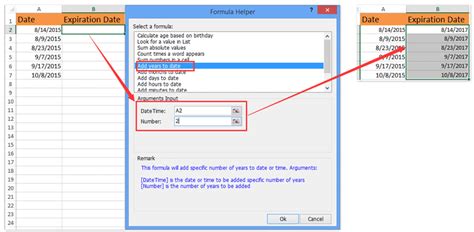 how to calculate expiration dates in excel