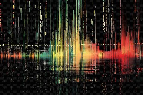premium psd png ascii art glitch with text based graphics digital