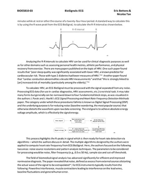 Digital Biosignal Processing Characteristics Of Ecg Measurement Pdf Heart And