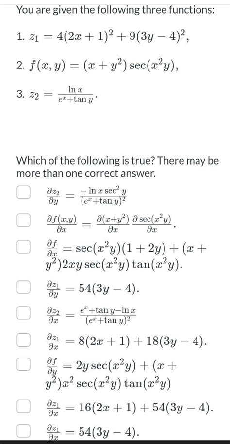 Solved You Are Given The Following Three Functions 1 21