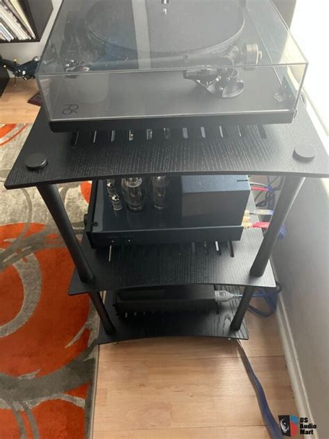 quadraspire svt three shelf component rack black bamboo photo 4652617
