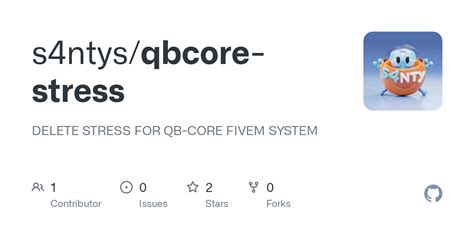 Github S4ntysqbcore Stress Delete Stress For Qb Core Fivem System