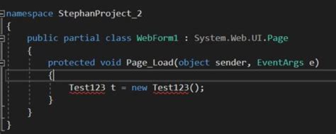 C Cant Recognize Class In Webform Project Stack Overflow