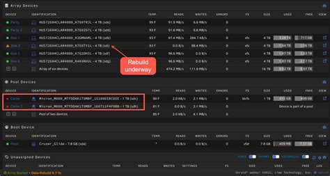 UnRAID 6 11 5 Disk Wrong Error On Cache Drives After Array Rebuild Started General Support