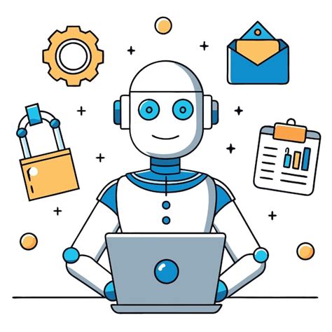 Smart Robot Vector Illustration Premium Ai Generated Vector