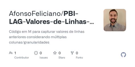 GitHub AfonsoFeliciano PBI LAG Valores de Linhas Anteriores Código