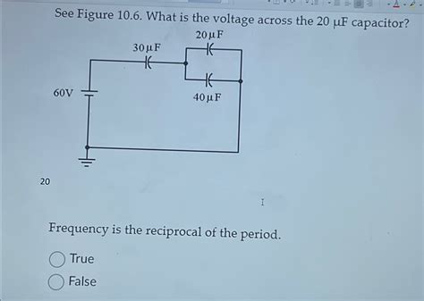 Solved See Figure What is the voltage across the μF Chegg
