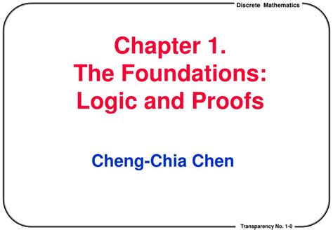 Ppt Chapter 1 The Foundations Logic And Proofs Powerpoint Presentation Id 5170825