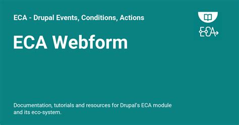 Eca Webform Eca Drupal Events Conditions Actions