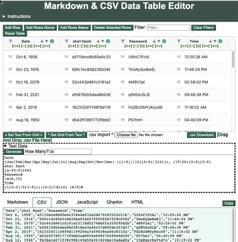 A Random Test Data Table Editor Tool EvilTester Com