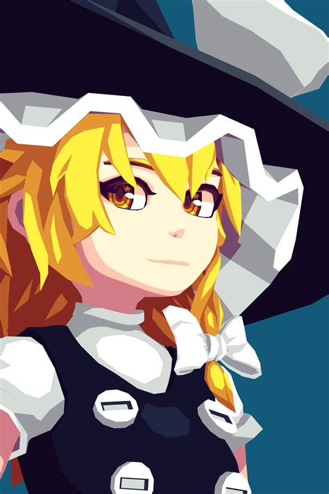 Polarstarvrc Model “marisa Kirisame”reference Zun Touhou