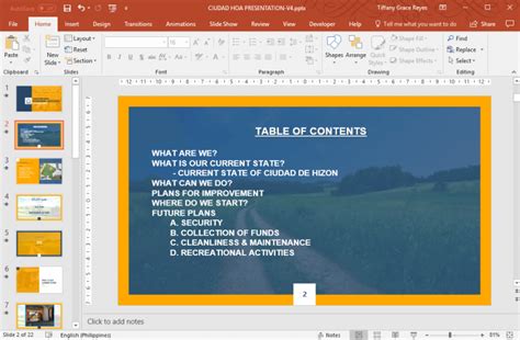 How To Make A Table Of Contents In Powerpoint