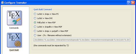 Define A Command Containing A Sequence Of Commands In Texmaker Tex