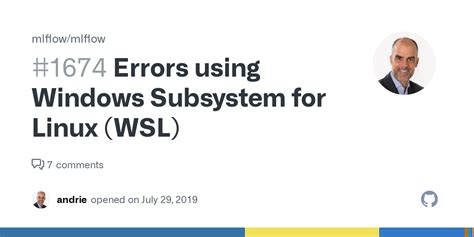 Errors Using Windows Subsystem For Linux Wsl · Issue 1674 · Mlflow