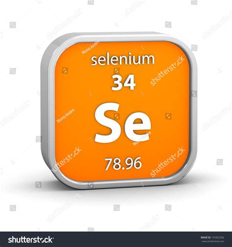 Selenium Material On Periodic Table Part Stock Illustration 131832296