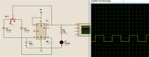 Pulse Width Modulation Using 555 Timer Circuit Diagram