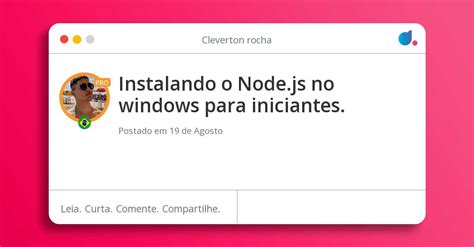 Instalando O Nodejs No Windows Para Iniciantes