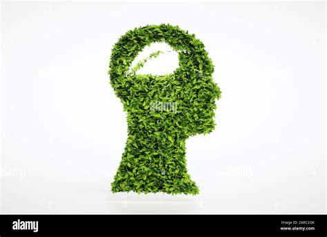Ecological Thinking Concept Isolated On White Background Clipping Path