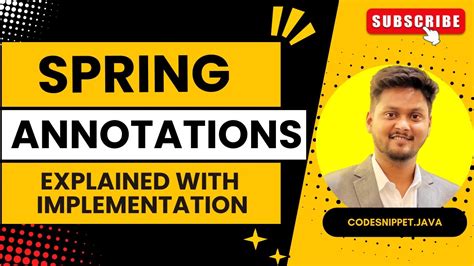 Spring Annotations Explained Comprehensive Guide With Examples Youtube