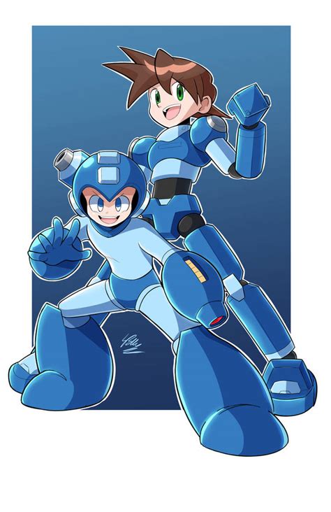 Megaman And Volnutt By Staticblu On Deviantart