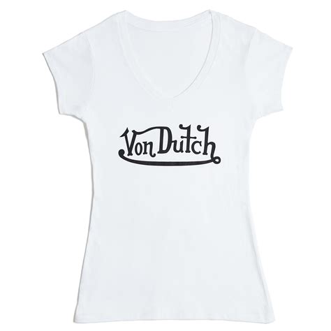 Originals Black On White V Neck Von Dutch