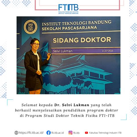 Jadwal Materi Tes Calon Mahasiswa Program Magister Teknik Kimia Fti Itb FAKULTAS TEKNOLOGI