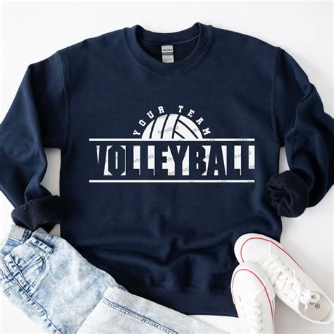 Volleyball Team Svg Template Shirt Design Cricut Silhouette Digital