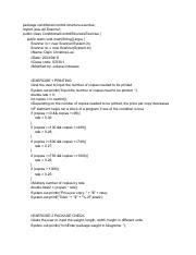 Control Structures Exercises Printing Package Check Eggs Car Course Hero