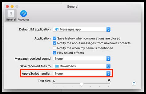 Mac Did Apple Remove The Applescript Handler Option In Macos High