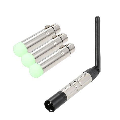 Dmx512 4pcs Transmitter Receiver Kit Portable 2 4g Ism Wireless For Party Dj Show Club Disco Ktv