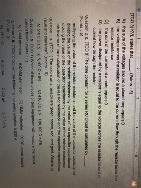 Solved Kvl States That A The Sum Of The Voltages